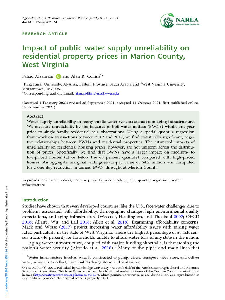 impact-of-public-water-supply-unreliability-on-residential-property ...