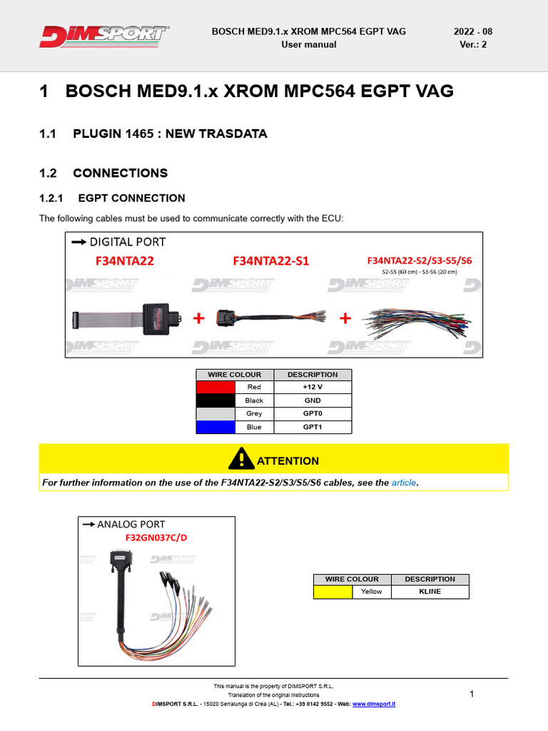 ECUTools Vietnam Pinout Dimsport Bench Mode Bosch MED9.1.1 MED9.1.2 ...
