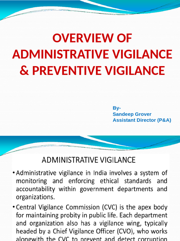 Vigilance Presentation | PDF