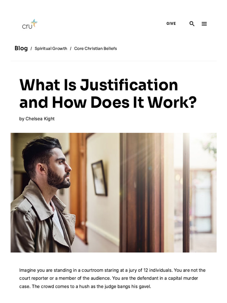 What is Justification and How Does It Work_ _ Cru | PDF | Justification ...