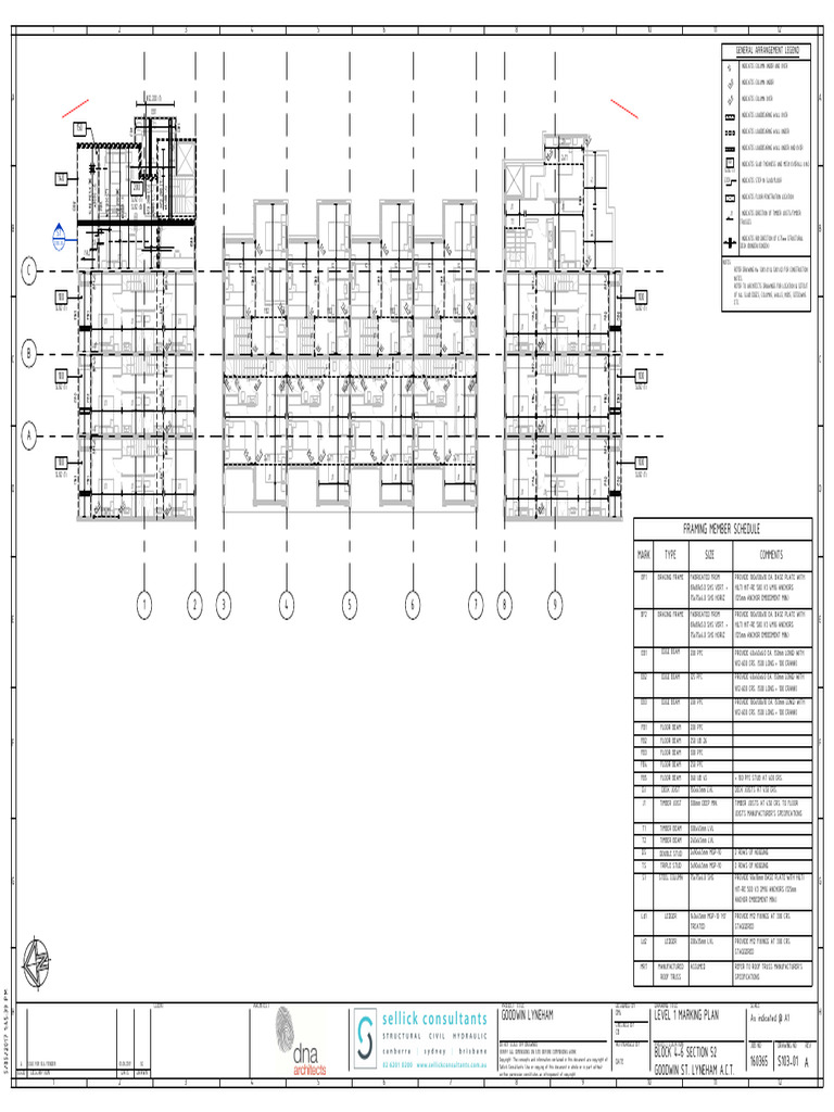 160365-S103-01-Level 1 Marking Plan - (A) | PDF