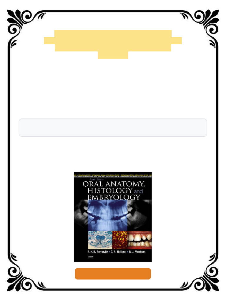 Oral Anatomy Histology and Embryology 4th International edition Edition ...