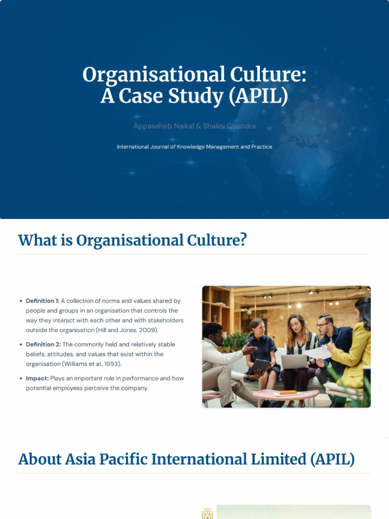 Organisational Culture Case Study | PDF