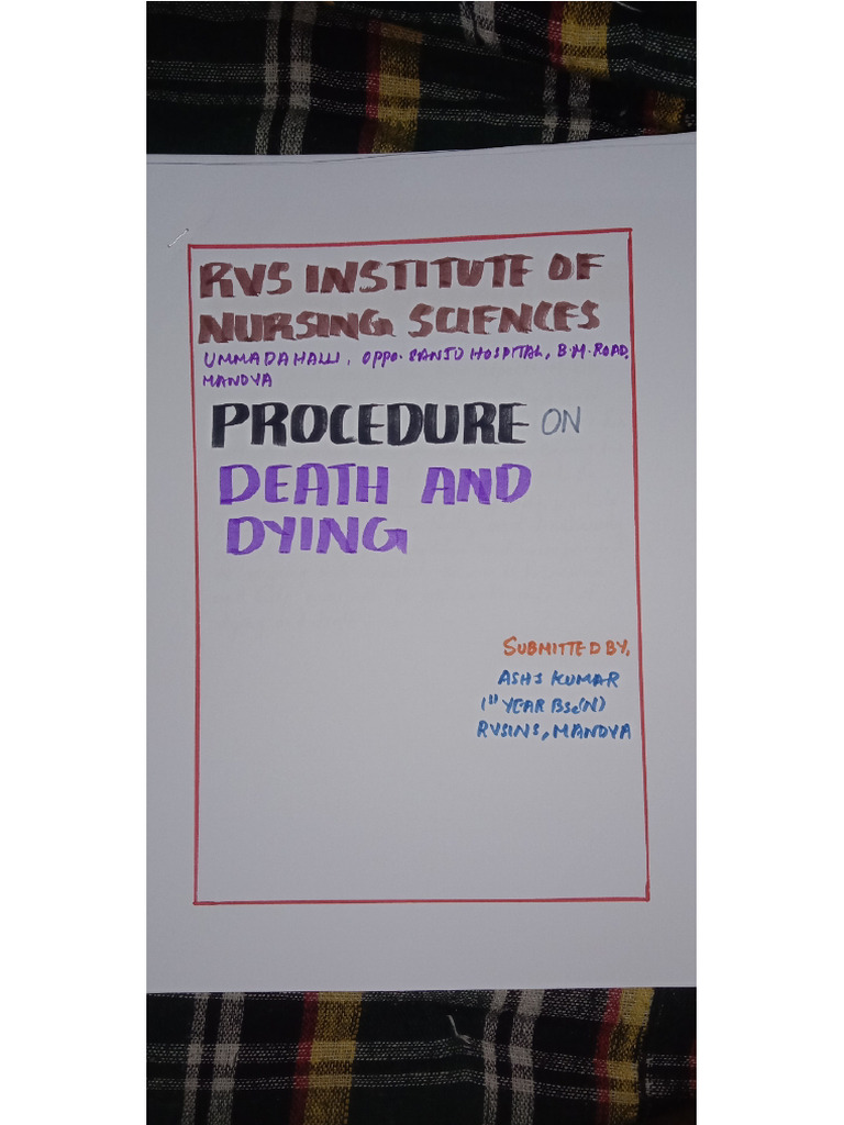 DEATH and Dying | PDF