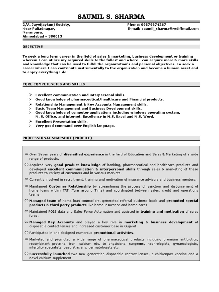 Sam CV December2008 | PDF | Career & Growth