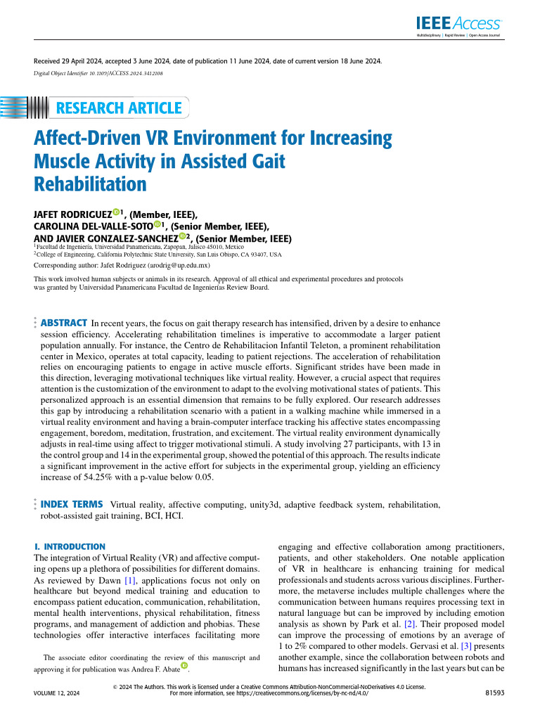 Affect-Driven VR Environment For Increasing Muscle Activity in Assisted ...