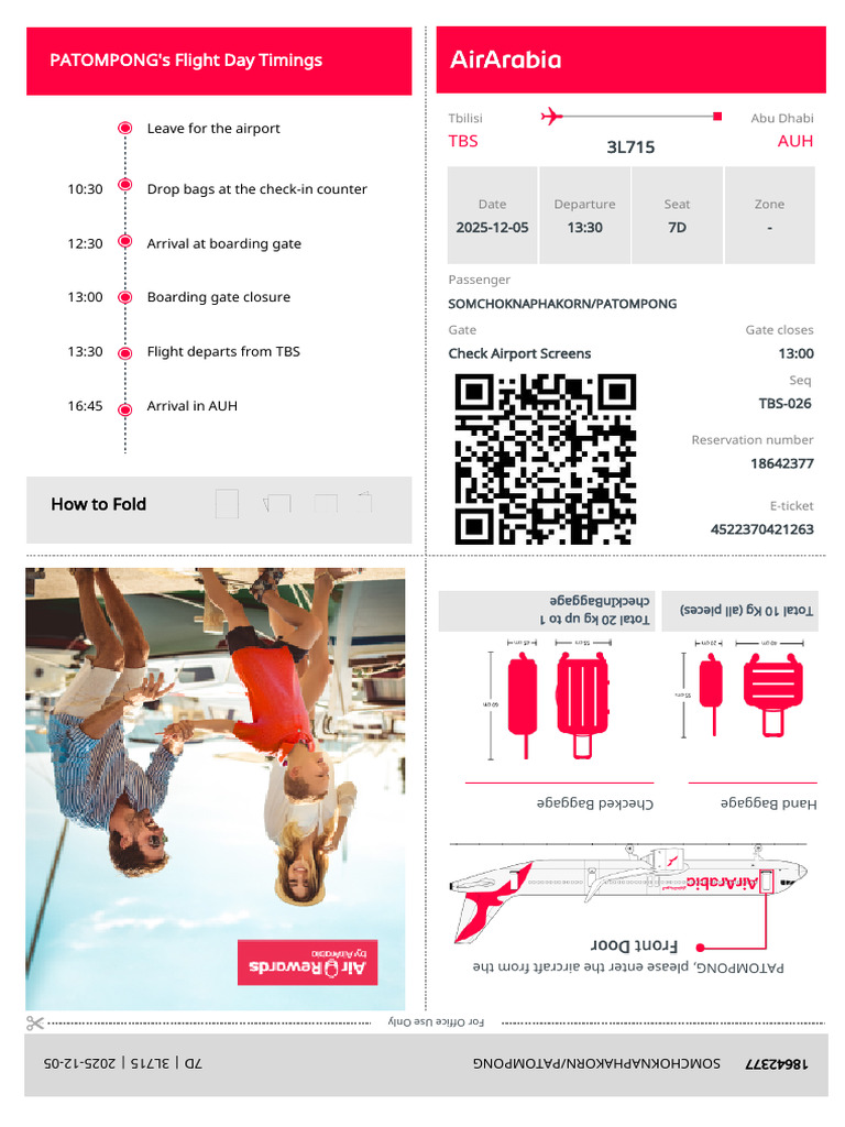 Boarding Pass Tbs Auh Wlx4mr | PDF | Transport | Aviation