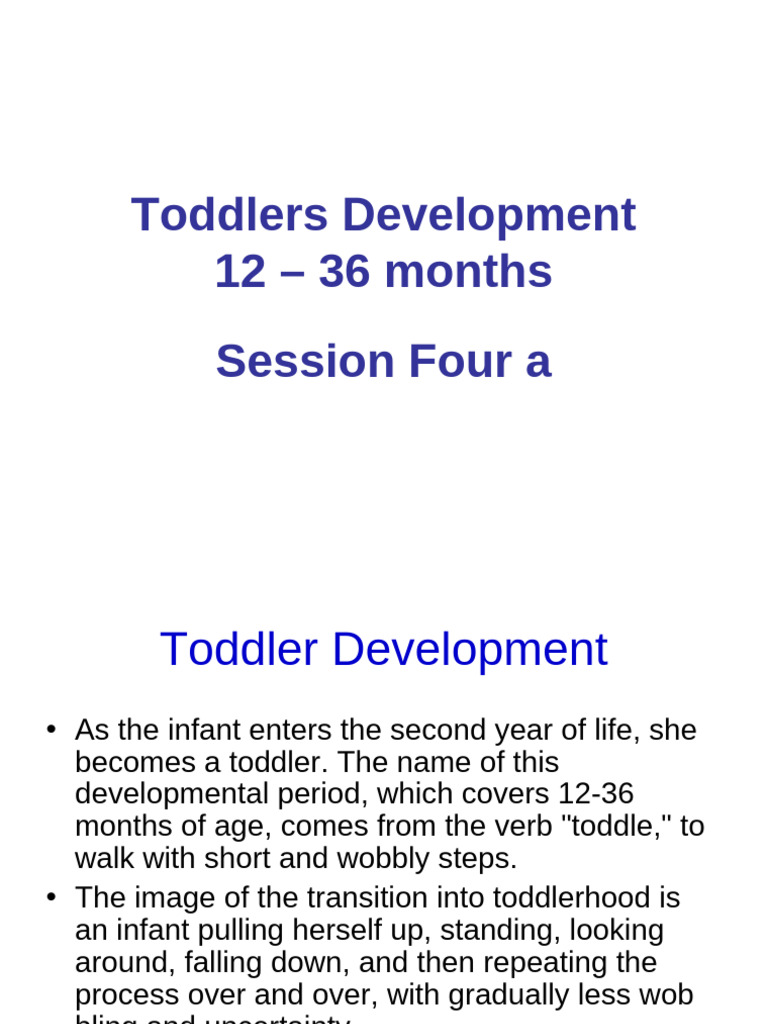 Understanding Toddler Development 12-36 Months | PDF | Attachment ...