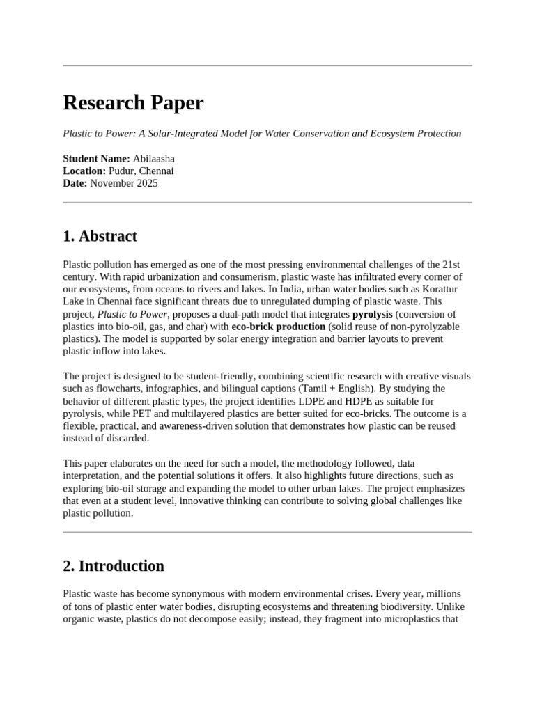 Plastic Waste Solutions for Lakes | PDF | Plastic | Waste
