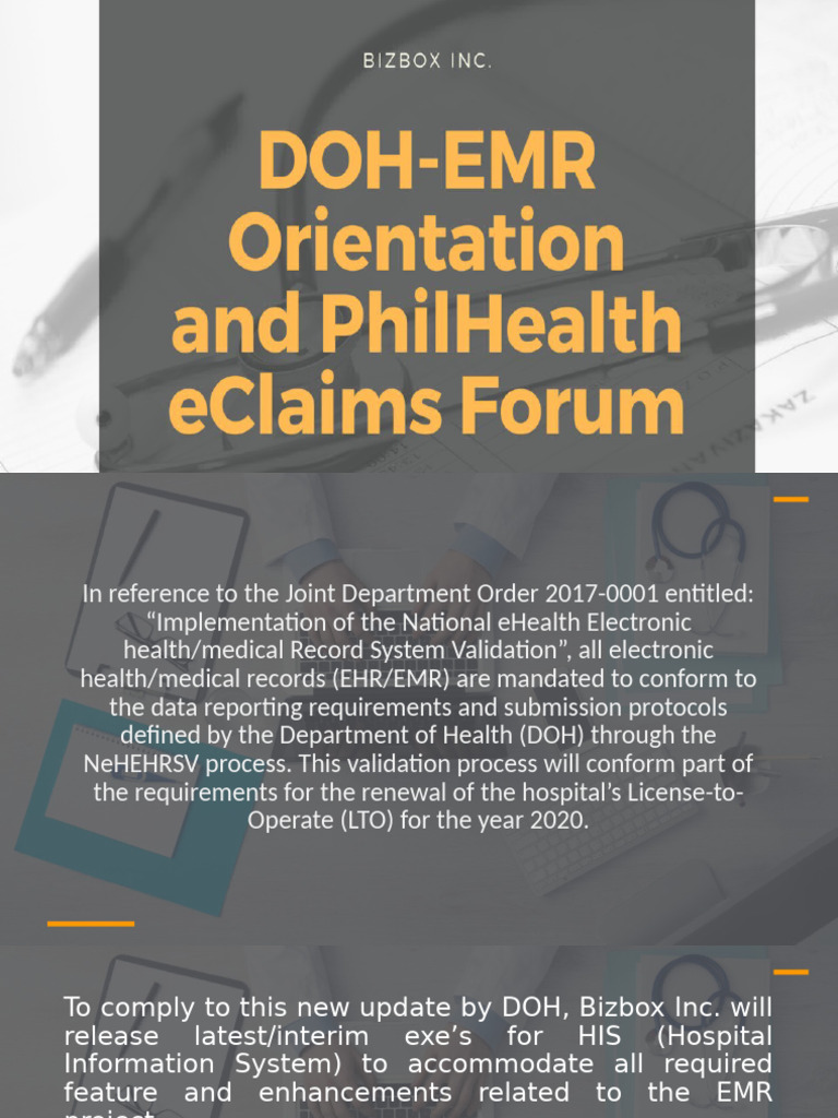 DOH-EMR Set-up | PDF | Electronic Health Record | Patient