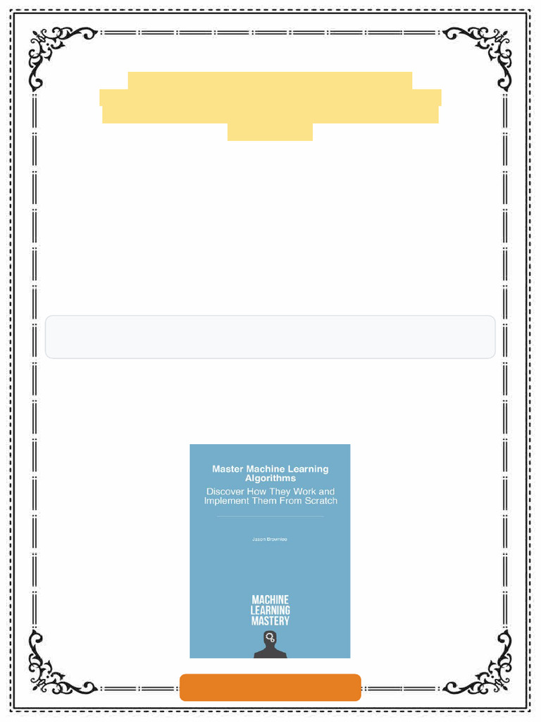 Master Machine Learning Algorithms Discover How They Work and Implement ...