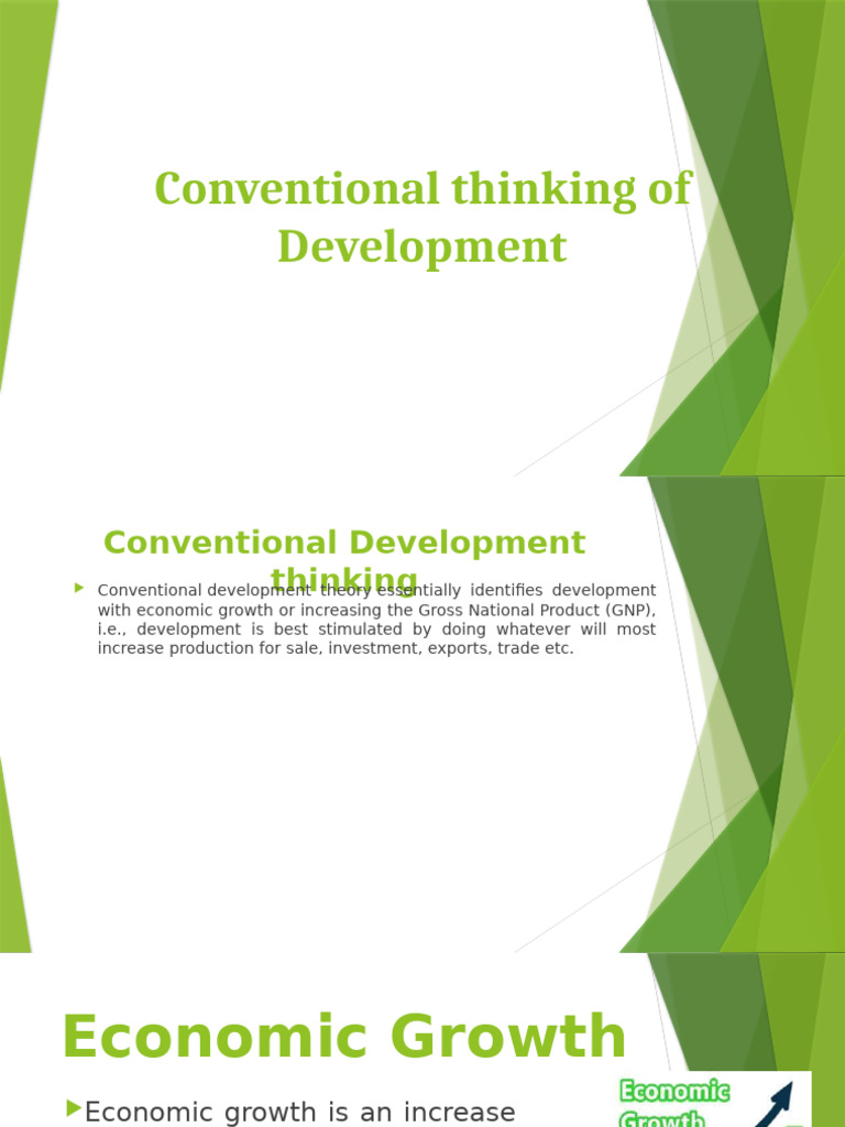 Limitations of Conventional Development | PDF | Economic Growth | Economics