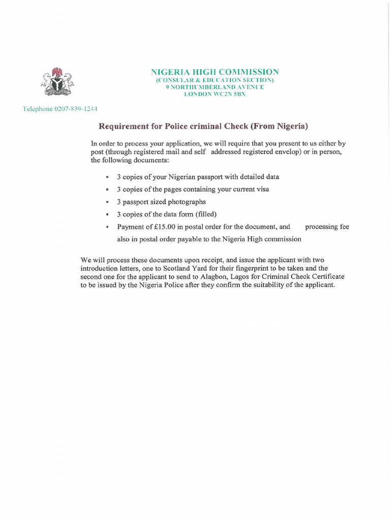 Steps for Obtaining Good Conduct Certificate | PDF