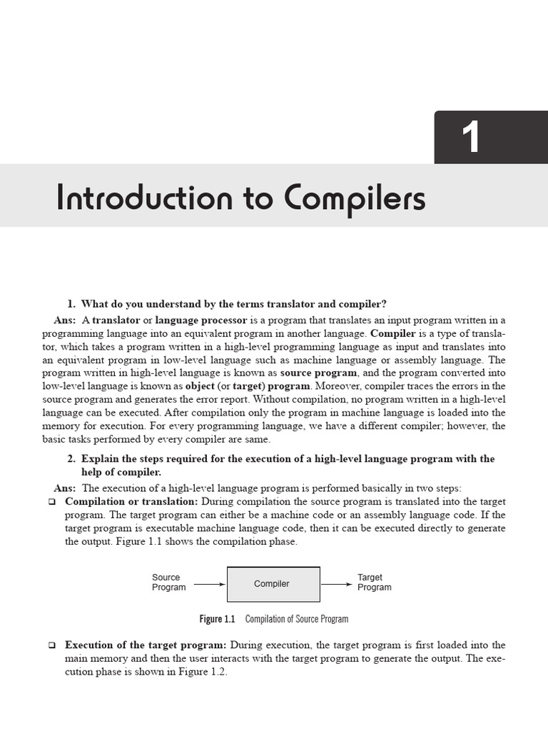 Unit-1 Notes Compiler Design | PDF | Parsing | Compiler