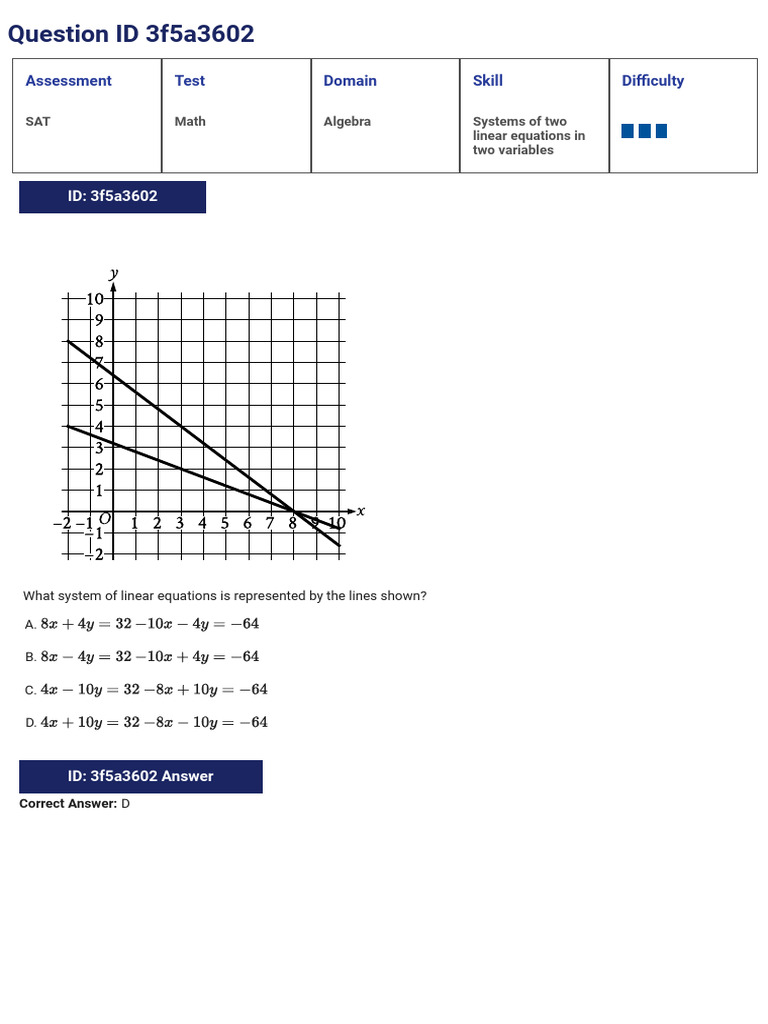 SAT Suite Question Bank - Results (22) | PDF | Equations | System Of ...
