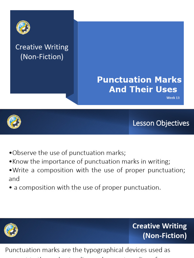 PUNCTUATION_MARKS_AND_THEIR_USES | PDF | Punctuation | Language Mechanics