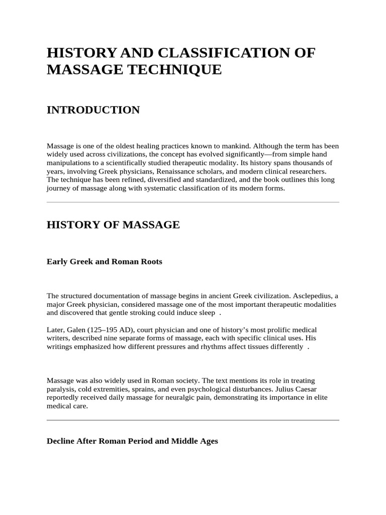 Therapeutic Massage | PDF | Anatomical Terms Of Motion | Massage
