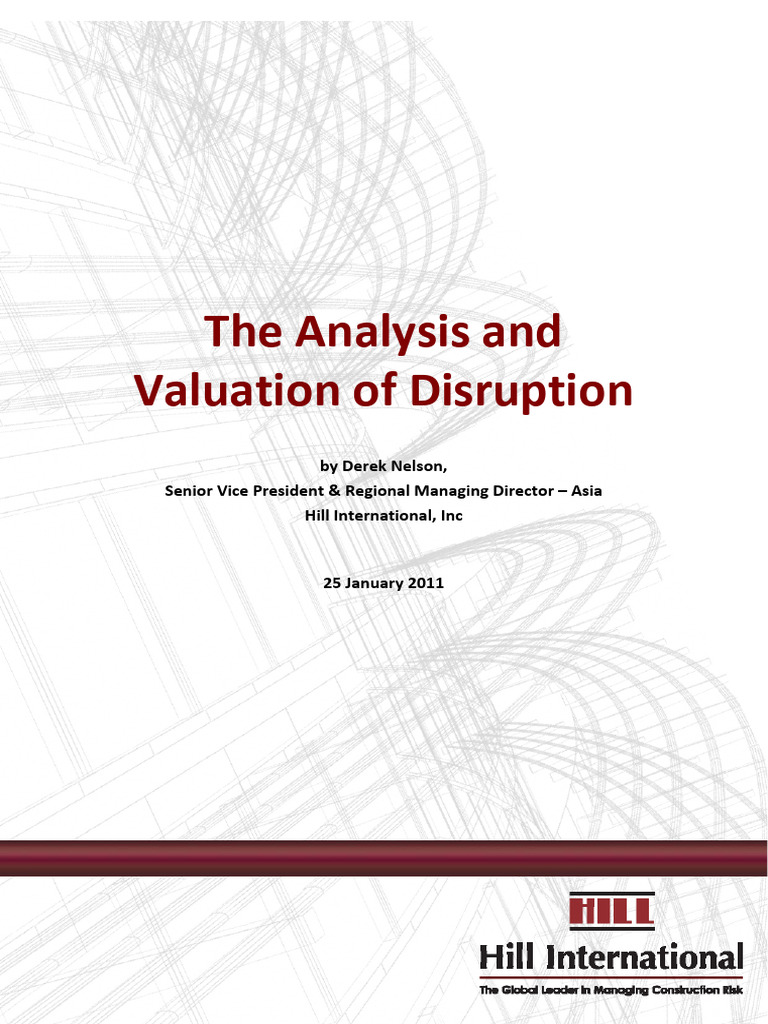 The Analysis and Valuation of Disruption - Derek Nelson | PDF ...