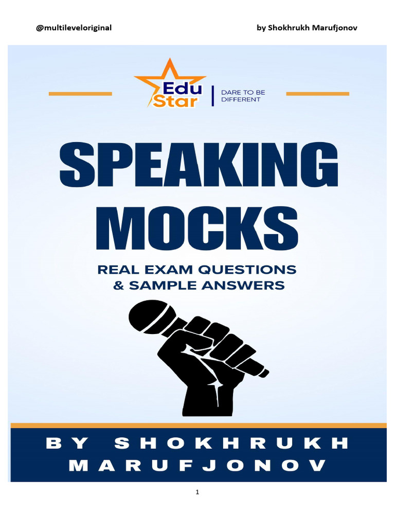 Multi-Level Original Speaking Mock Book | PDF | Music Education | Learning