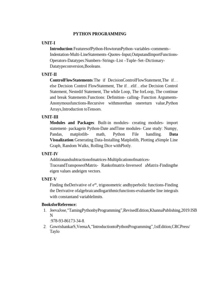 Python Programming | PDF