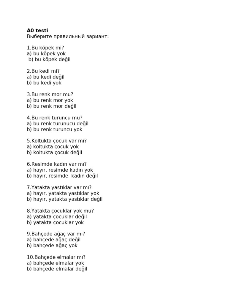 A0 Testi | PDF