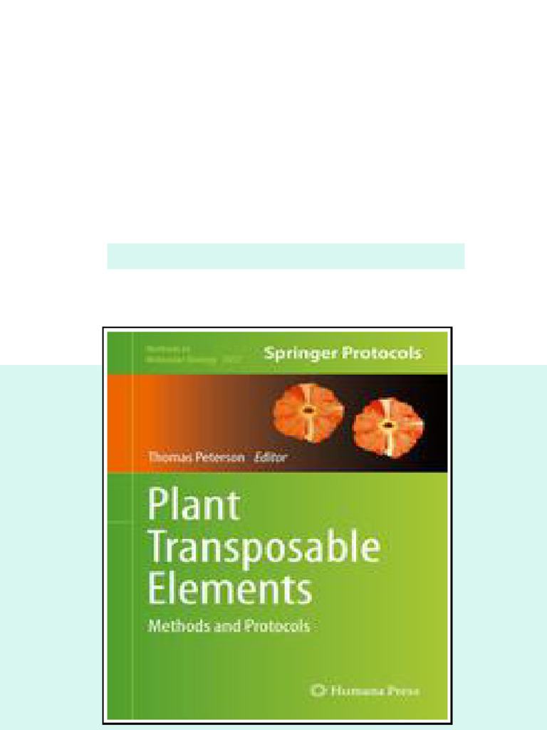 (Ebook) Plant Transposable Elements: Methods and Protocols by Peter A ...
