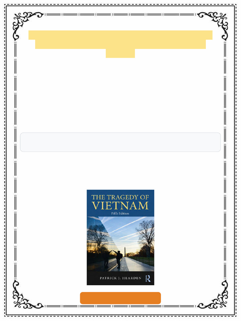 The Tragedy of Vietnam 5th Edition Patrick J. Hearden ebook 2025 ...