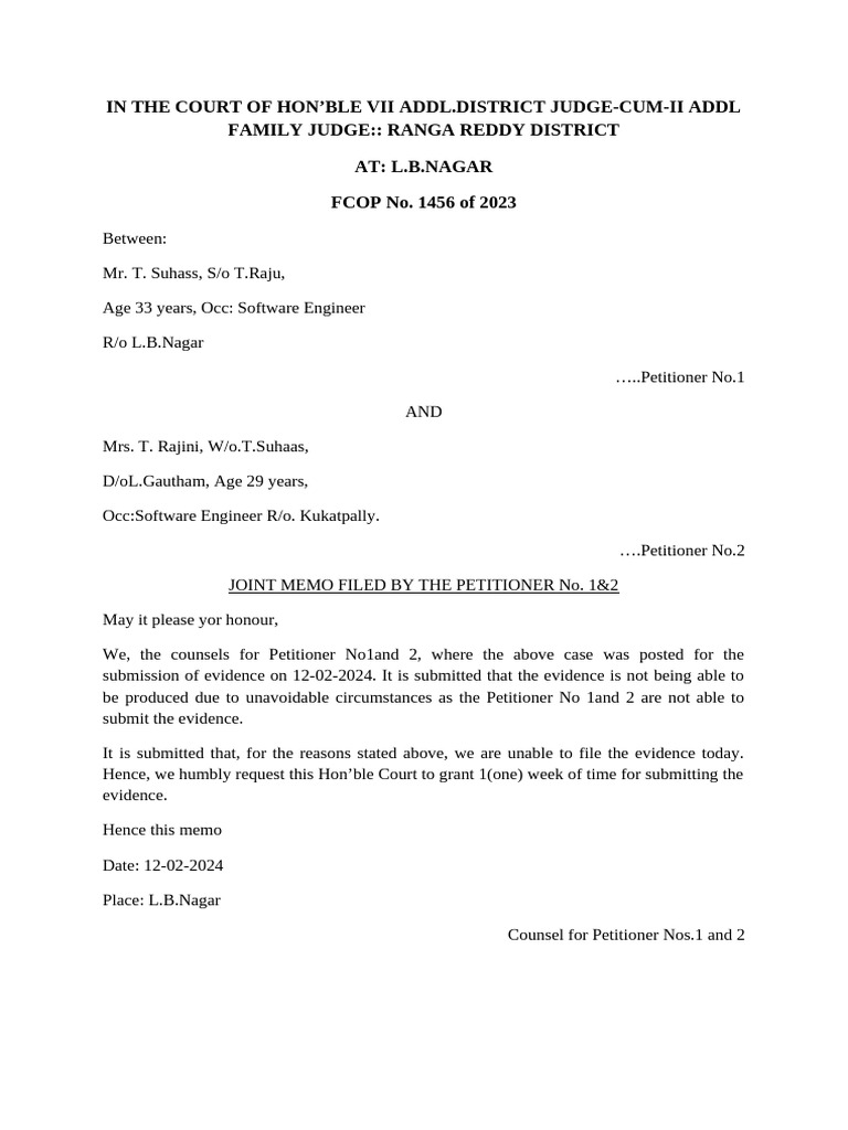 Fcop Joint Memo | PDF