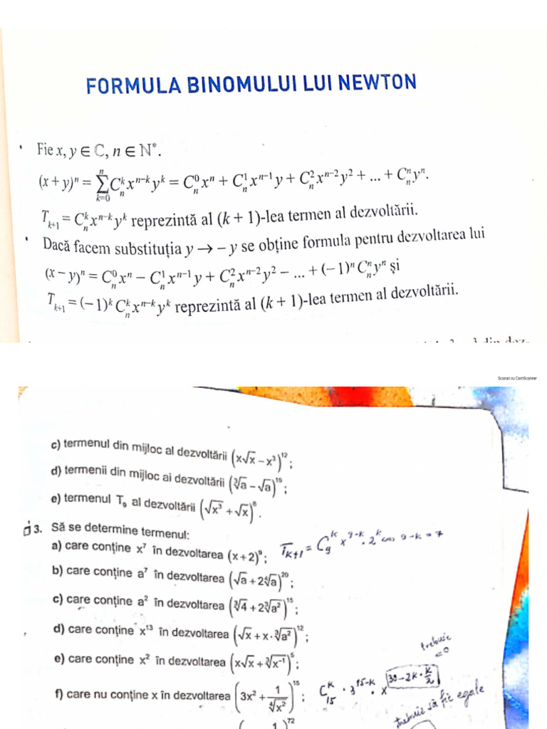 Binomul Lui Newton | PDF