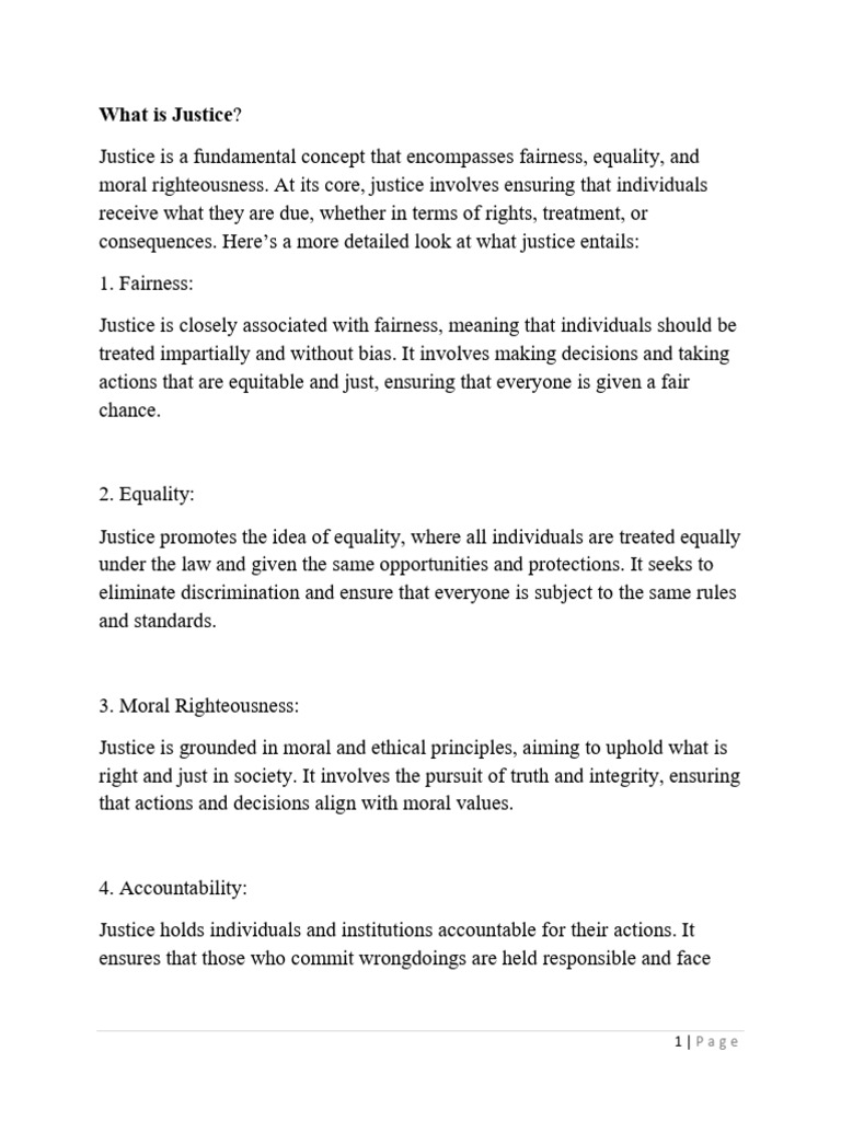 Understanding Justice and Its Administration | PDF | Justice | Crime ...