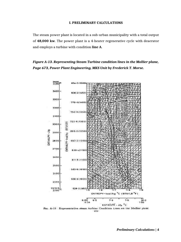 Steam Power Plant Preliminary Calculations | PDF | Steam | Enthalpy