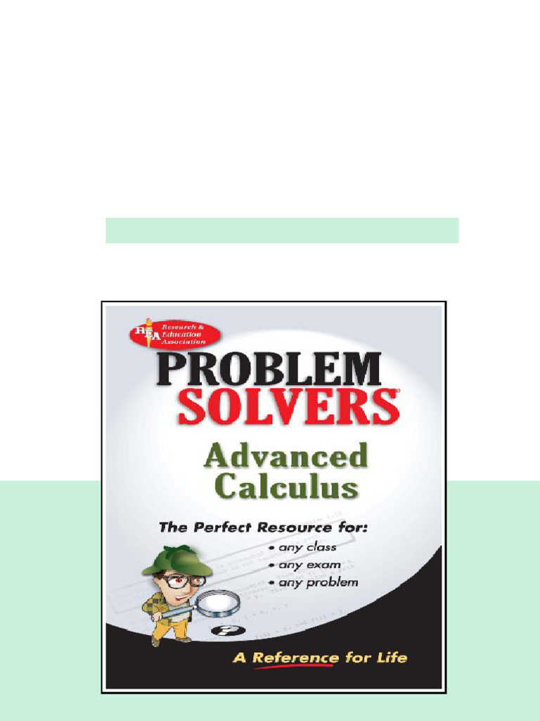 Advanced Calculus Problem Solver Revised Research Education Association ...