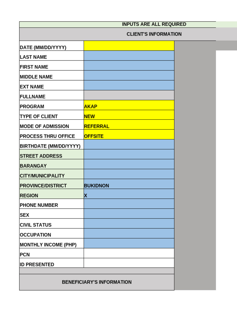 Information Sheet (1 Copy - A4 Size, Back-To-back) | PDF