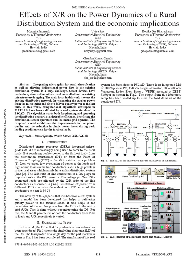 X/R Effects on Rural Power Systems | PDF | Electric Power Distribution ...