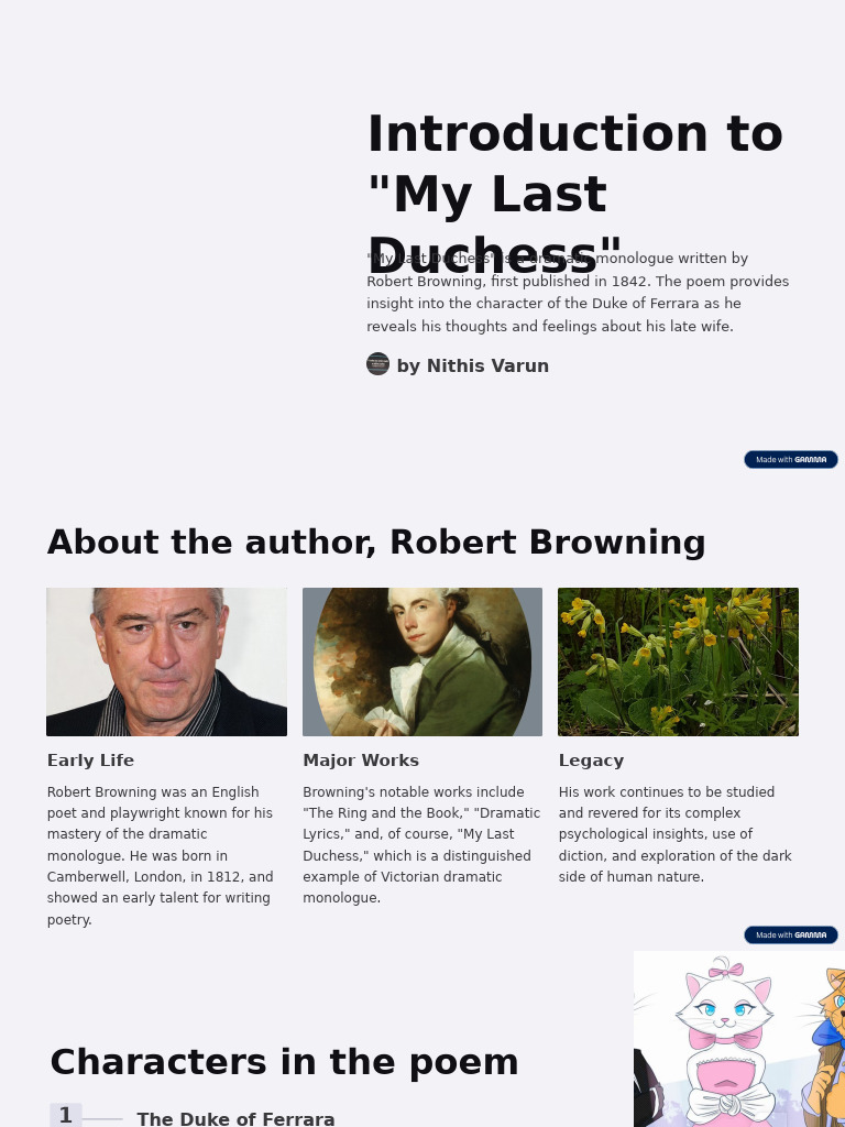 Introduction-to-My-Last-Duchess | PDF | Robert Browning | Poetry