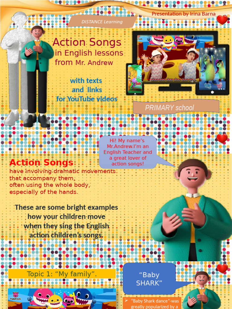 Action Songs for Primary English Lessons | PDF | Songs