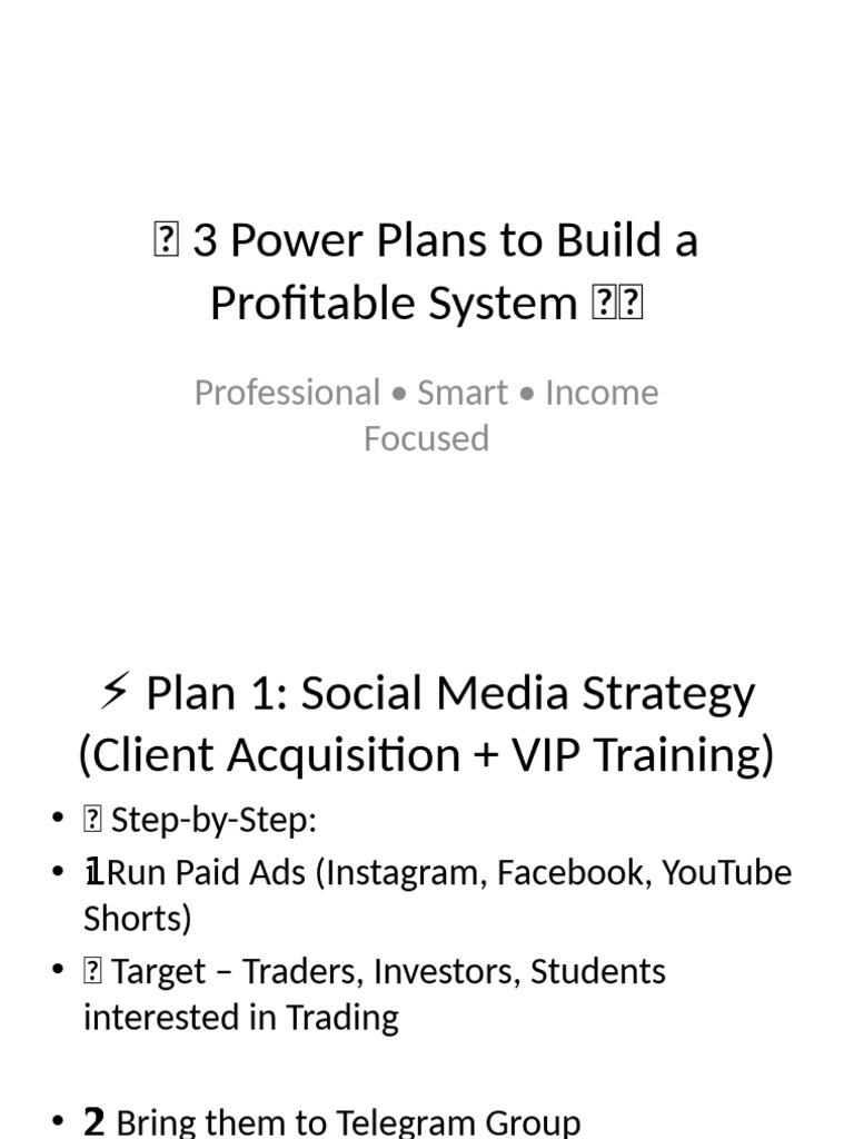 Business Plan 3 Power Strategies | PDF