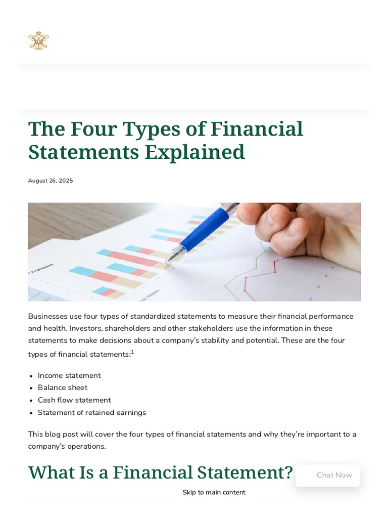 Four Essential Financial Statements | PDF | Equity (Finance) | Balance ...