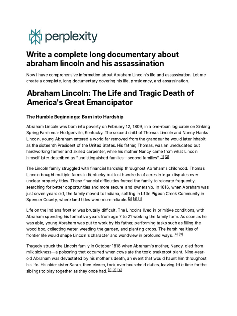 Write a Complete Long Documentary About Abraham Li | PDF | Abraham ...