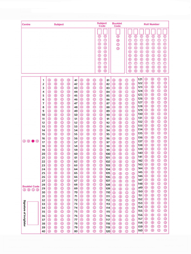 Upsc Prelims MCQ Sheet - 251122 - 124449 | PDF