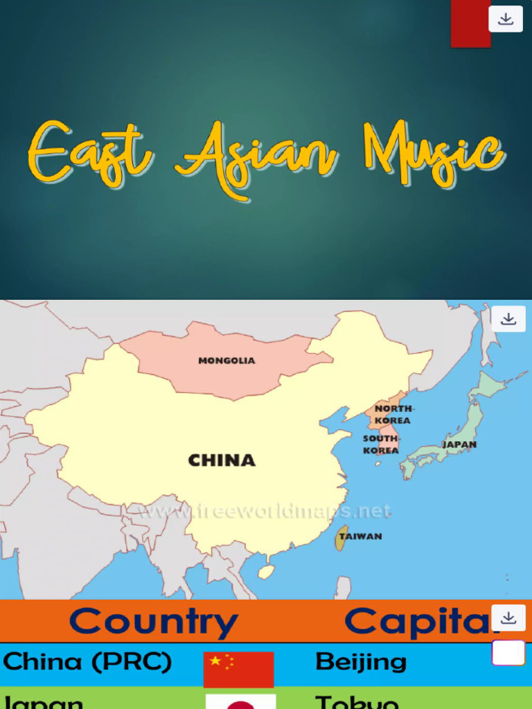 EAST ASIA FOLK SONGS | PDF