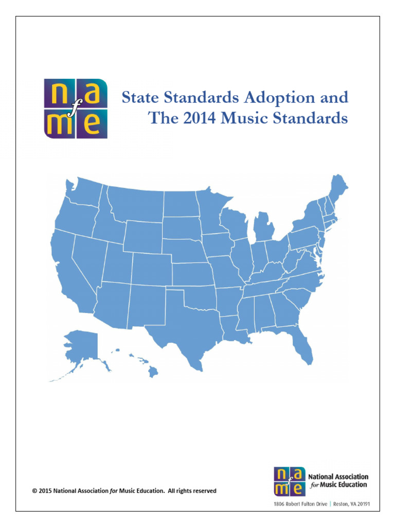 State Adoption of 2014 Music Standards | PDF