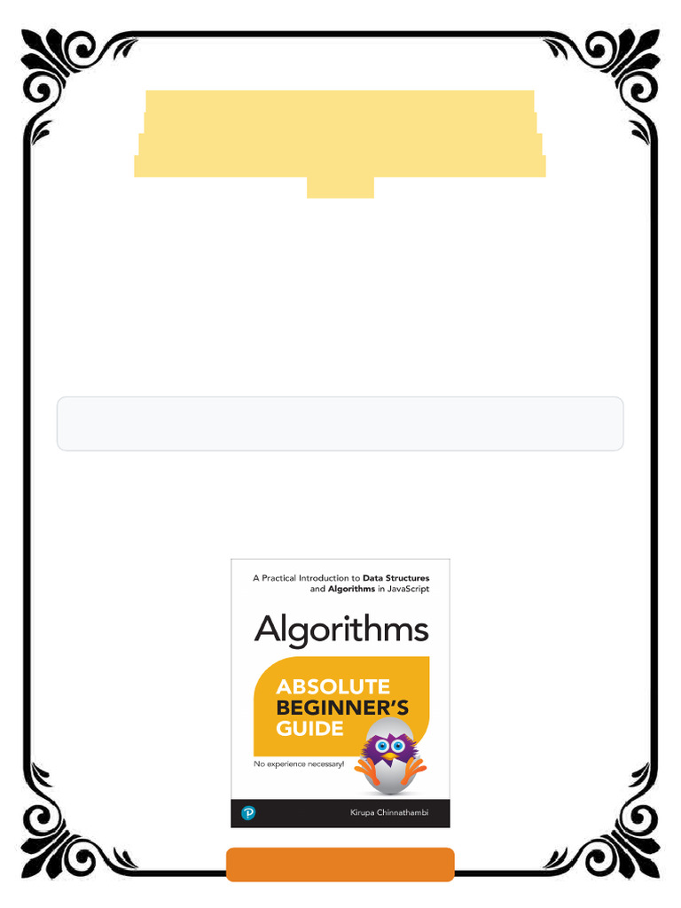 Absolute Beginner’s Guide to Algorithms: A Practical Introduction to ...