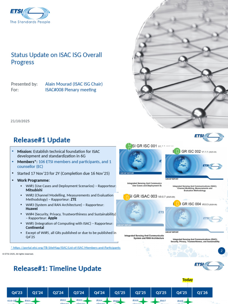 ISC(25)000302 Overall Progress Summary | PDF | Computing