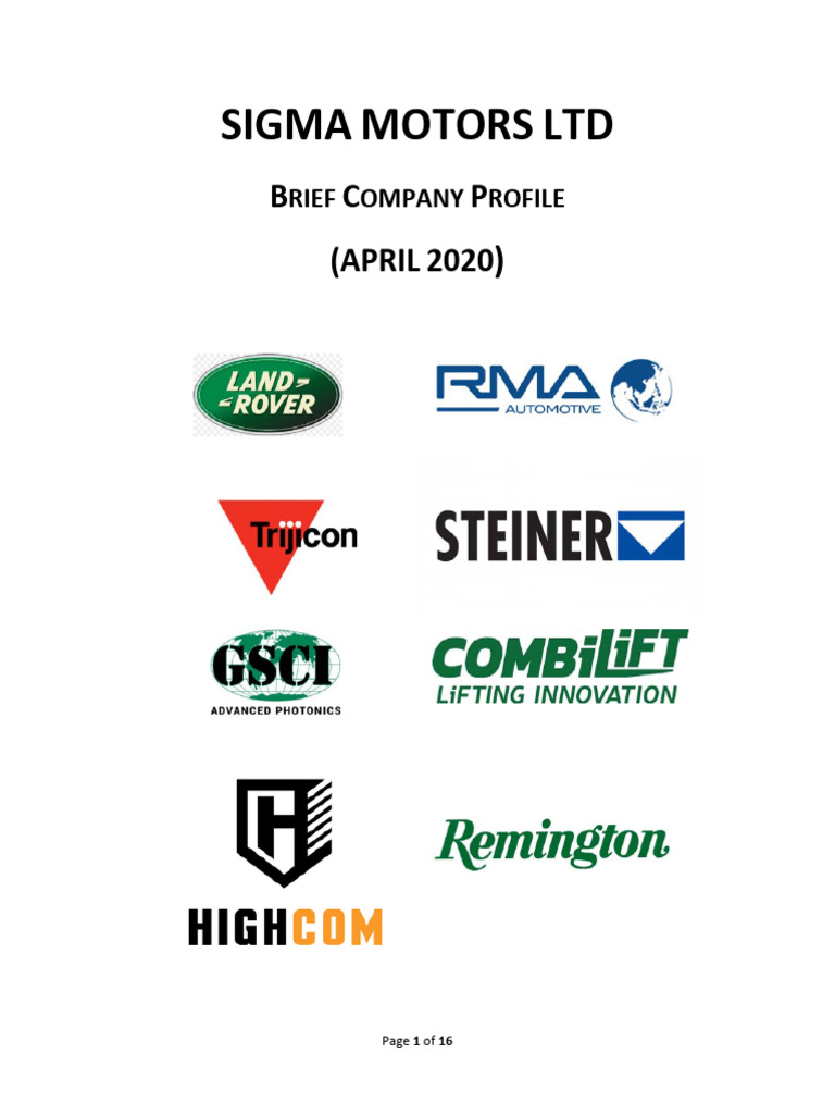 SIGMA Profile | PDF | Infrared