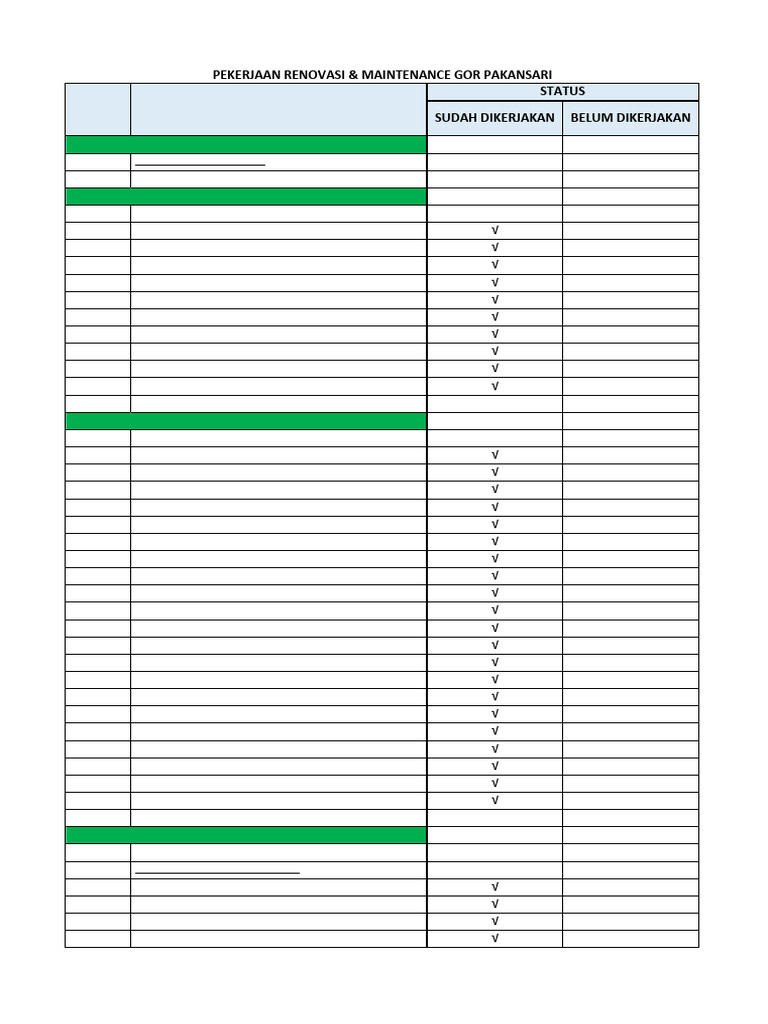 Status Renovasi GOR Pakansari 2023 | PDF