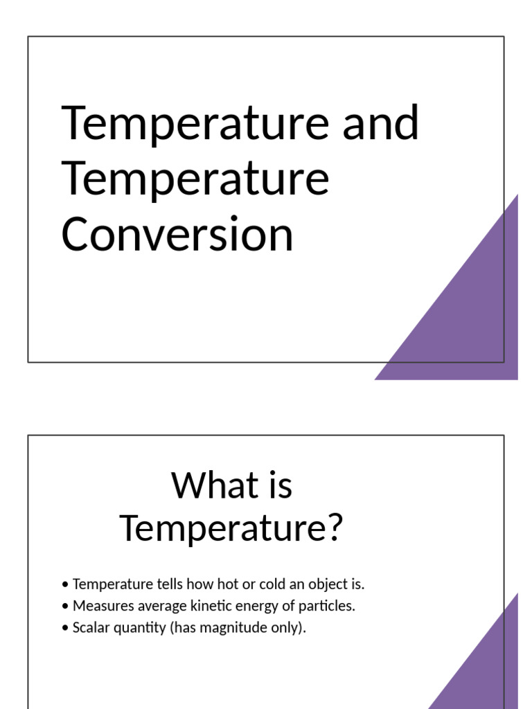 Temperature and Density | PDF