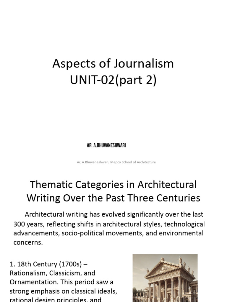 Evolution of Architectural Writing | PDF | Modernism | Postmodernism