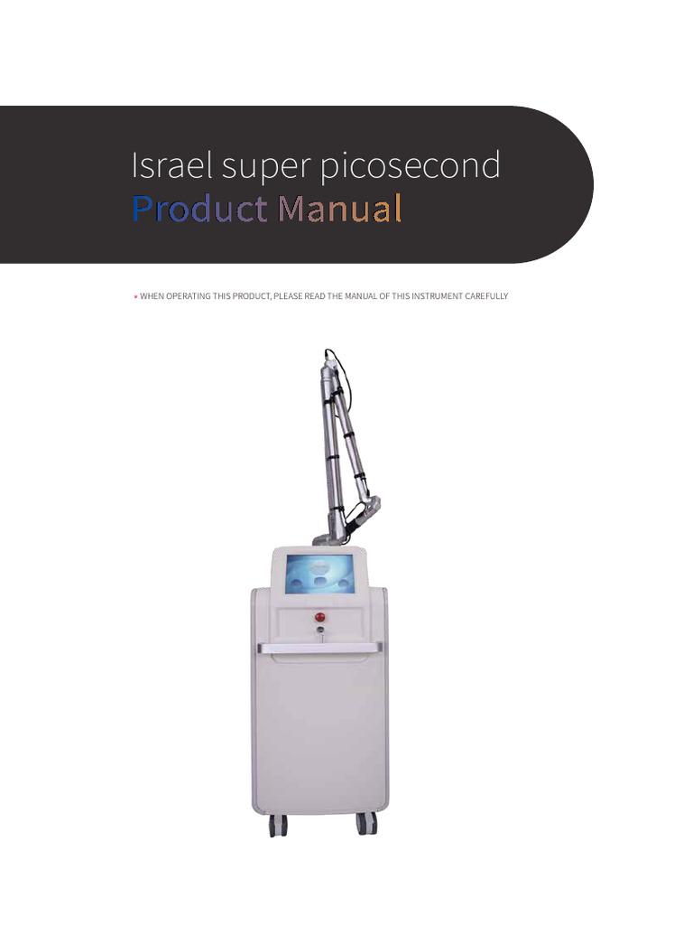 Israel Super Picosecond Manual | PDF | Power Supply