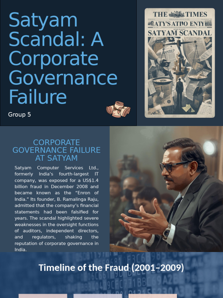 Satyam Scandal: Corporate Governance Breakdown | PDF | Business